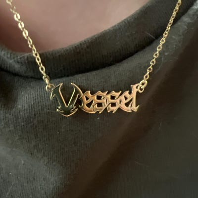 Latina Necklace, Latina Nameplate Necklace, Latina Old English Necklace ...