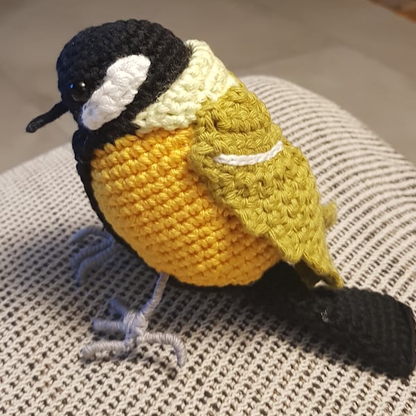 Crochet Realistic Bird Titmouse PATTERN in English Tutorial PDF DIY ...