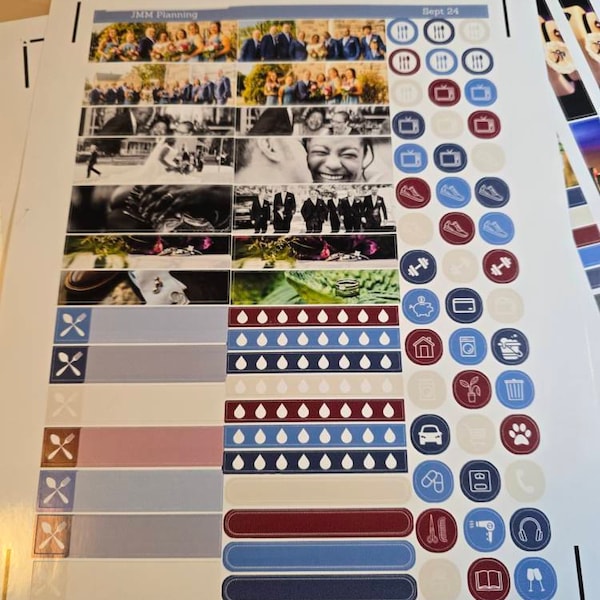 Hobonichi Weeks Sticker Kit 1 Template: Editable Canva Stickers ...