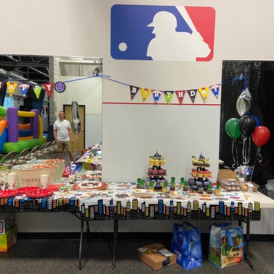 Chicago Cubs Garland Baseball Party Chicago Cubs Birthday - Etsy