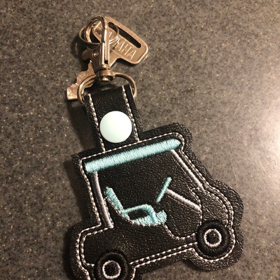Golf Cart Keychain, Golf Cart Gift Keychain, Golf Cart, Golf Cart ...