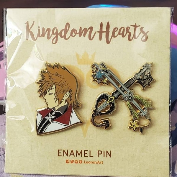 Kingdom Hearts - Roxas + Keyblade - Hard Enamel Pin - Etsy