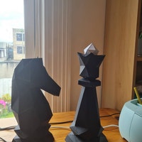 Papercraft PDF and SVG Template for Chess Figure Set + Base (pawn ...