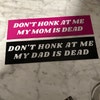 Traumatized Bumper Sticker Funny, Cute Car Sticker Decals, Cursed ...