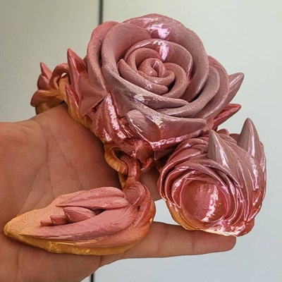 Rose Dragon Cinderwing3d STL File for 3D Printing STL Print - Etsy