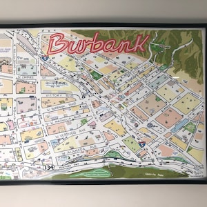 Breaking Bad Map Illustration Print Fan Art TV Television Hollywood ...