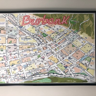 Breaking Bad Map Illustration Print Fan Art TV Television Hollywood ...