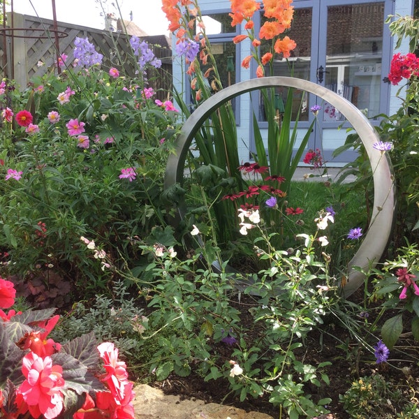 Corten Steel Moon Gate: Garden Art, Metal Sculpture - Etsy UK