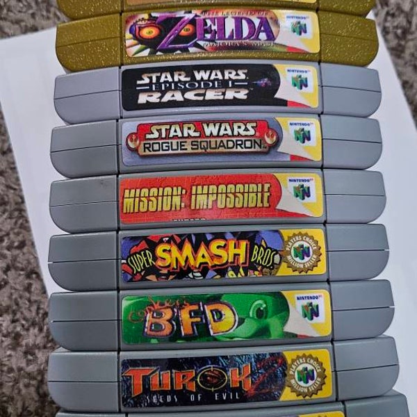 Atari Jaguar Sticker End Labels Set for All 185 Custom Cartridge Game ...