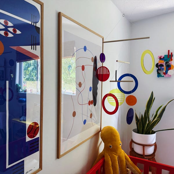 Hanging Kinetic Mobile Sculpture, Adult Mobile Modern Art. Custom ...