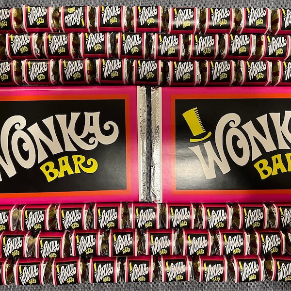 Wonka Chocolate Bar With Golden Ticket (chocolate Included)-one Bar per ...