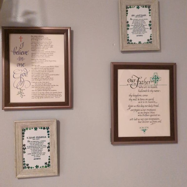 Prayers in Irish Language, Our Father, Hail Mary, Irish Gaelic Language ...