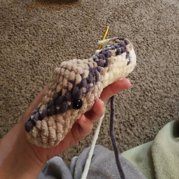 Crochet Pattern Digital White Ball Python Snake Plush Toy - Etsy