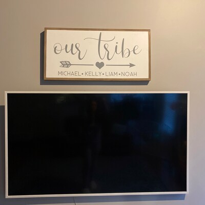 Our Tribe Sign, Family Sign, Tribe Sign, Personalized Name Sign ...