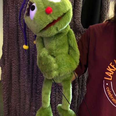 Red Monster Hand Puppet Muppet Style With Dreads - Etsy