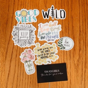 Inspirational Quote Self Care Stickers Waterproof Vinyl Decals Keeping ...