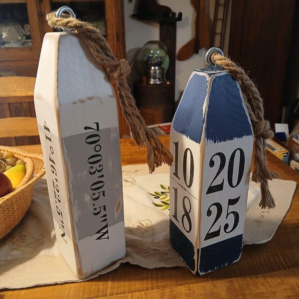 Wooden Block Sign, Stacked Block Sign, Shelf Sitter, Gift for Friends ...