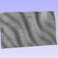 CNC Stl 3D Waving American Flag. Beautiful, Highly Detailed and ...