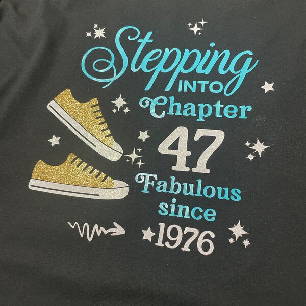 Stepping Into Chapter 47 Fabulous Since 1978 Svg, 47th Birthday Svg ...
