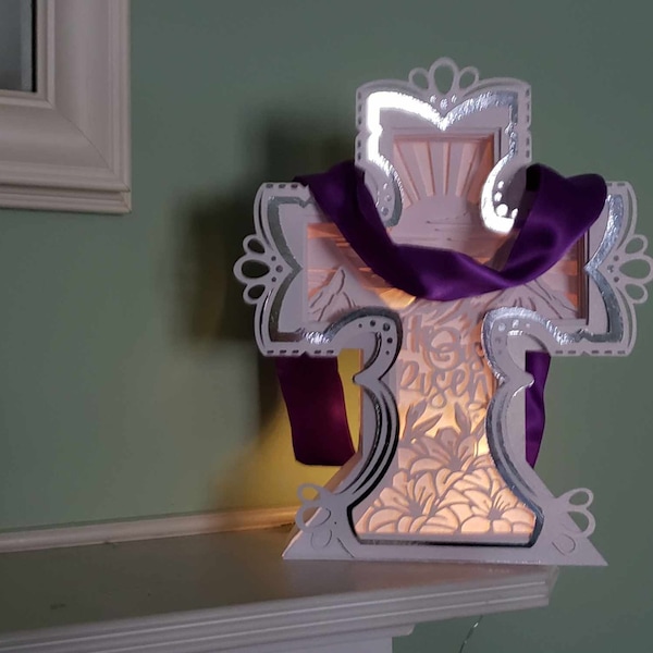 Cross Shadow Box Svg, Easter Shadow Box Svg, Resurrection Shadow Box ...