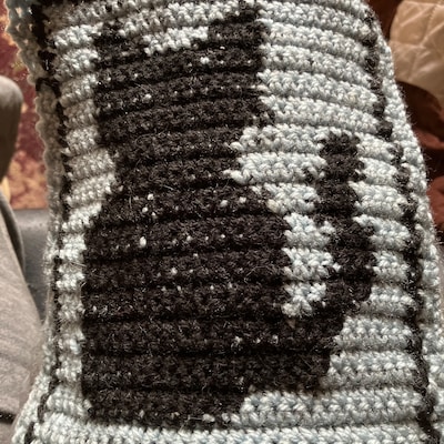 Easy Cat Afghan Crochet PATTERN Cat Pillow Pattern Vintage Single ...