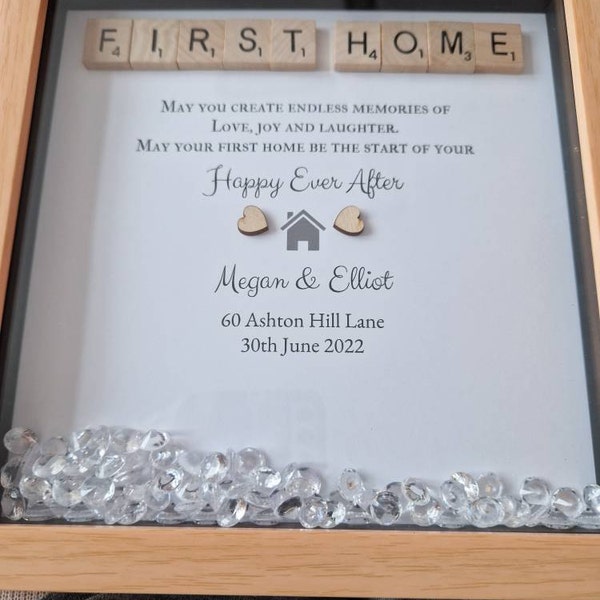 Personalised New Home First Home Gift. New Home Frame. First Home Frame ...