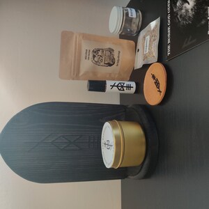 Protection Stave Tealight Candle Holder Odin Witch Pagan - Etsy