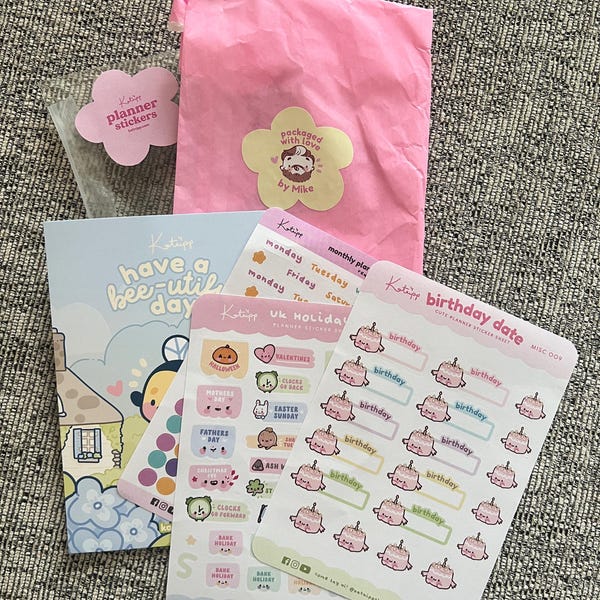 Katnipp Lucky Dip Sticker Packs Mystery Sticker Set Cute and Kawaii ...