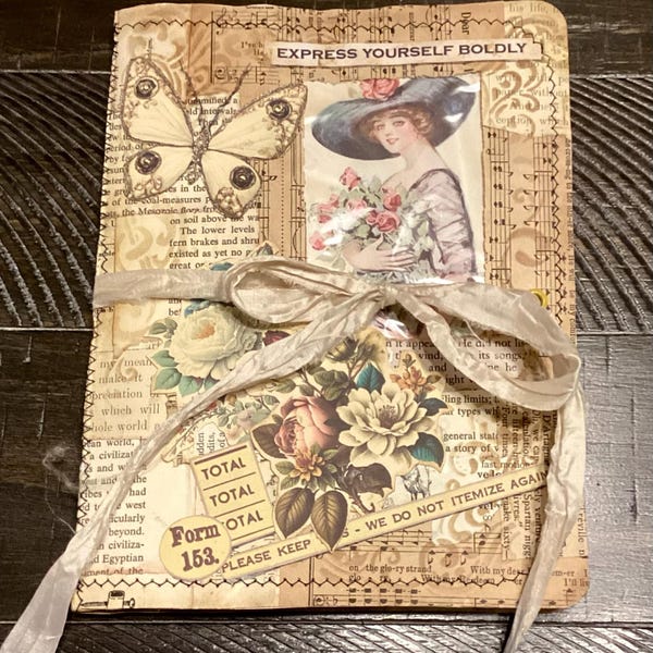 Small Junk Journals With Aged Music and Book Page Collage Loads of ...