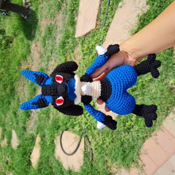PATTERN: Lucario Pokémon Amigurumi - Etsy