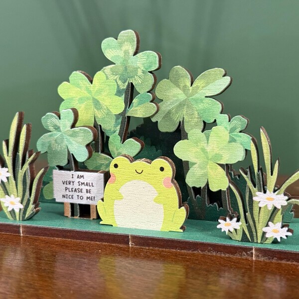 Please Be Nice to Me, I'm Very Small Frog Desk Companion- Cute Coworker ...