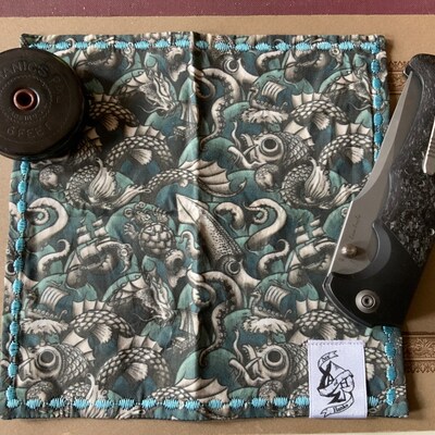 Traditional Old School Tattoo Theme Microfiber EDC Hank by Ace of Hanks ...