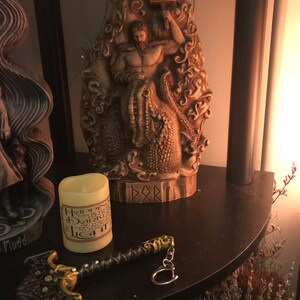 Bragi Norse Statue Wood Art Home Decor Wood Carving Set - Etsy