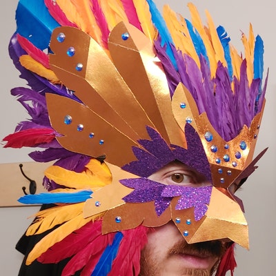 Egyptian God HORUS Paper Mask Make It With This Low-poly Mask Template ...