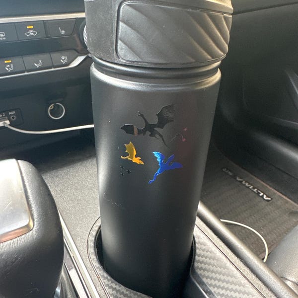 Dragon Fantasy Decal | Car Decal | Book Dragon Sticker | Laptop ...