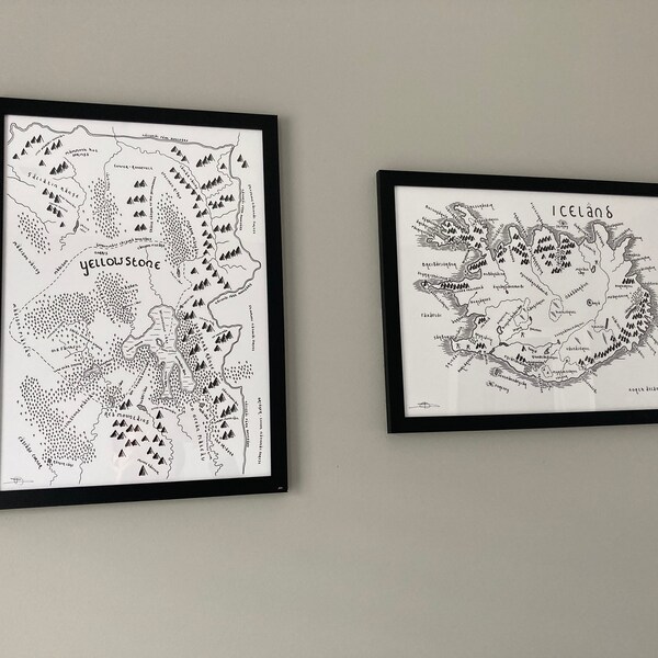 APPALACHIAN TRAIL Map Print | Trail Map | Minimalist Map Art | Wall Art ...