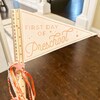 First Day of 4th Fourth Grade Pennant Flag Printable Homeschool School ...