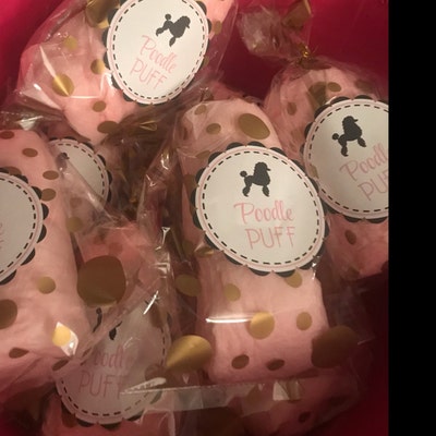 Pink POODLE PUFF LABEL : by Bloom Designs - Etsy