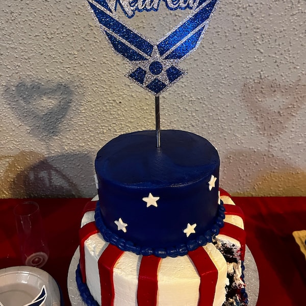 Air Force Retired Logo Cake Topper/centerpiece. NO SHED! - Etsy
