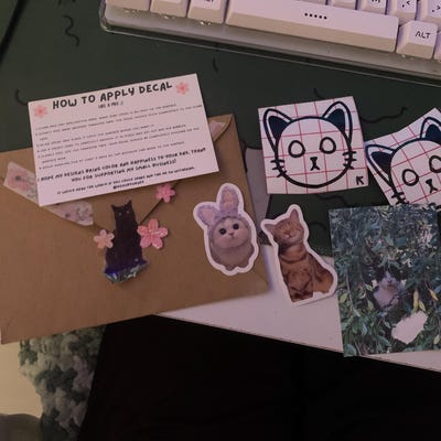 Cat Suncatcher Decal Suncatcher Sticker Rainbow Sticker Window Film ...