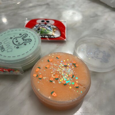 Magic Potion: Purple Clear Slime Coated Clear Slime Icee Jelly Slime ...