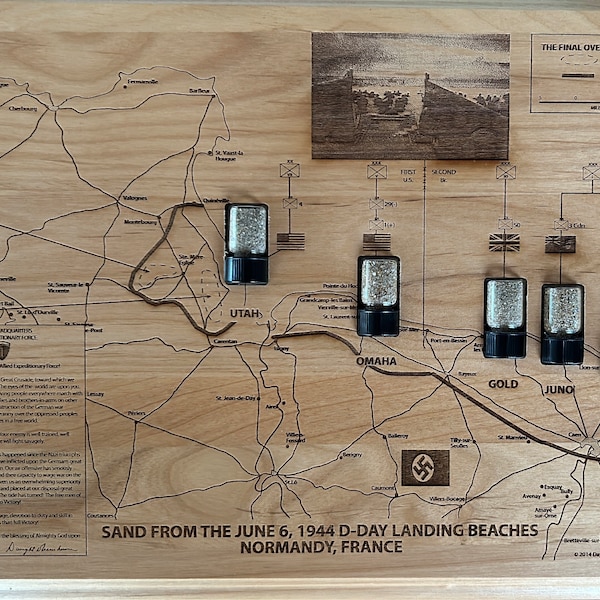 Iwo Jima Sand Map: WWII USMC Relic, Volcanic Ash, Landing Plan - Etsy