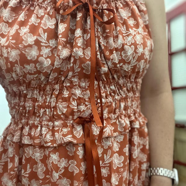 Elastic Waist Milkmaid Dress - Daisy Frock PDF Sewing Pattern - Etsy