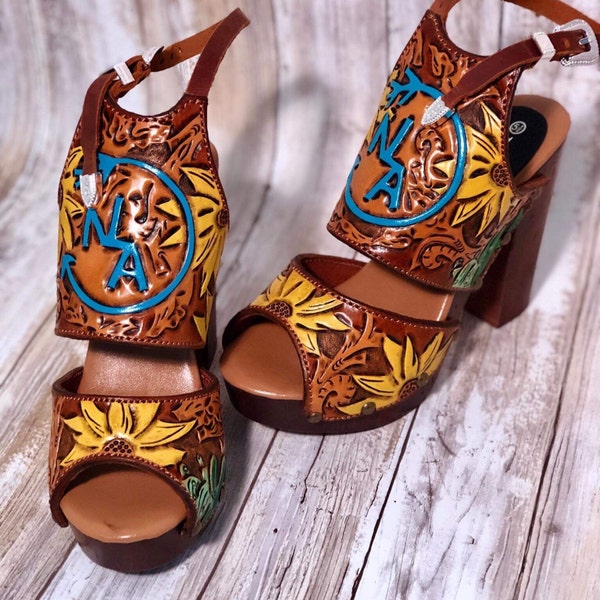 Custom Leather Heels - Etsy