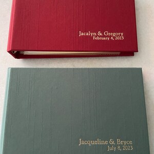 Officiant Binder With Natural Linen Personalized Gold Embossed Wedding ...