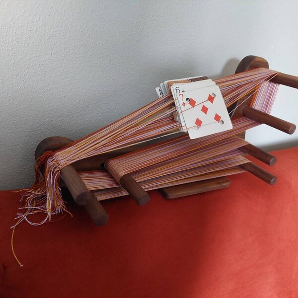 Loom-the Lute - Card Tablet Small Travel Sized Weaving Loom-makes 5 ...