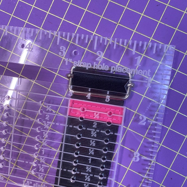 The Almighty Ruler! Corner Cutting, Zipper Guide, Rivet Marking, Multi ...