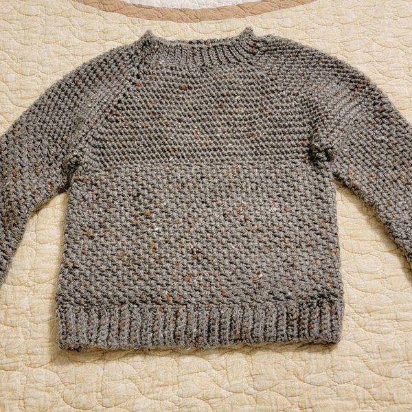 CROCHET PATTERN / Seamless Crochet Sweater for Boys and Girls / Top ...