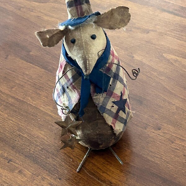 PDF Sewing Pattern - Primitive Santa Claus Crow - Christmas Folk Art ...