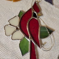 Red Cardinal Stained Glass Digital Pattern, Digital PDF, Hobby License ...